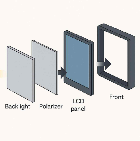 How to disassemble the backlight of a TFT industrial LCD screen? LCD ...