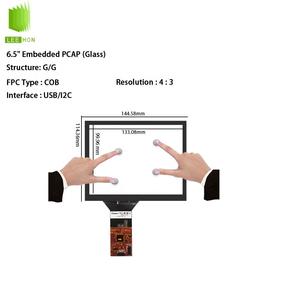 6.5 Inch PCAP Touch Screen LH065G-E002 | 1024×768 / 640×480 USB I2C ...