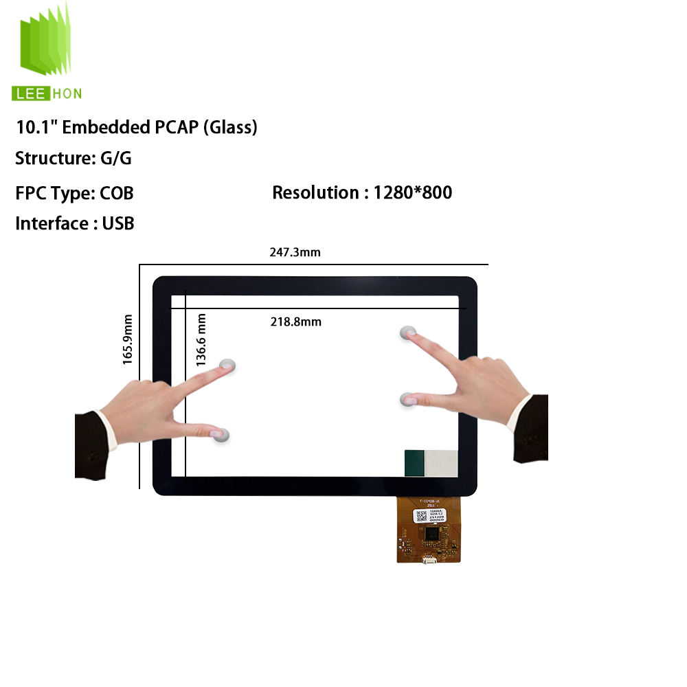 10.1" USB PCAP Touch Screen | LH10408A 1280×800 - LEEHON